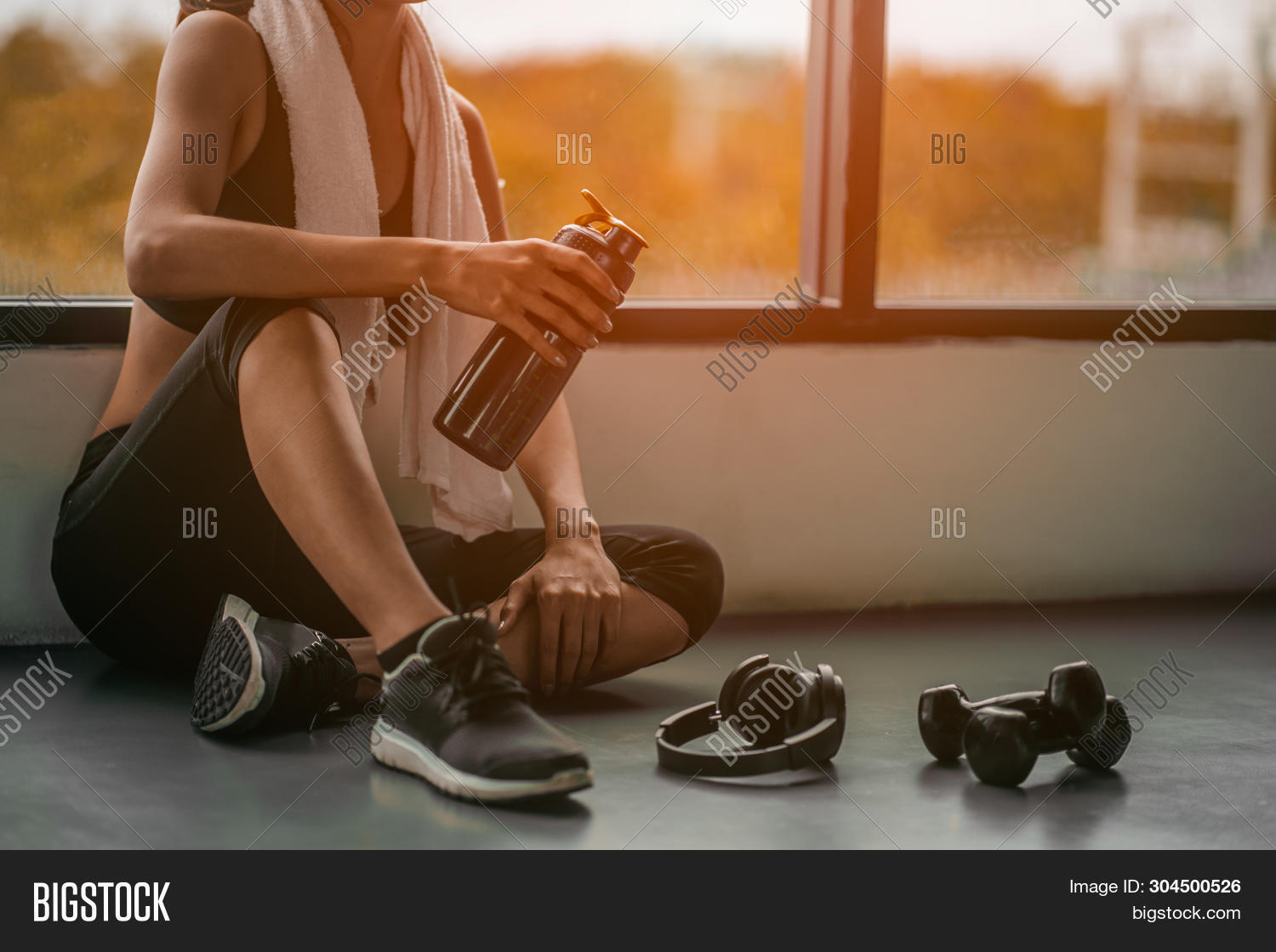Fitness Woman Relaxing Image & Photo (Free Trial) | Bigstock