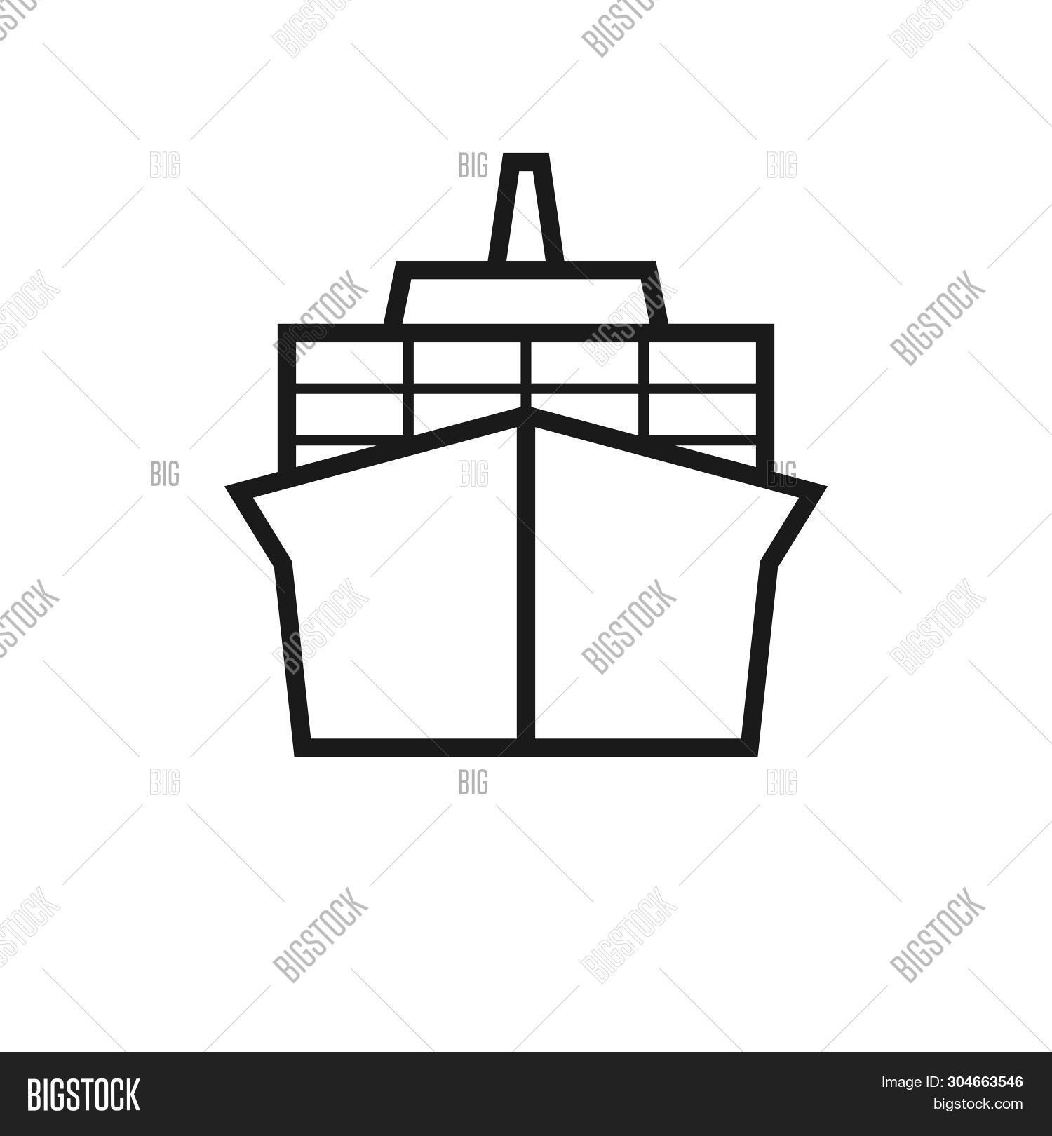 Container Ship Icon. Image & Photo (Free Trial) | Bigstock