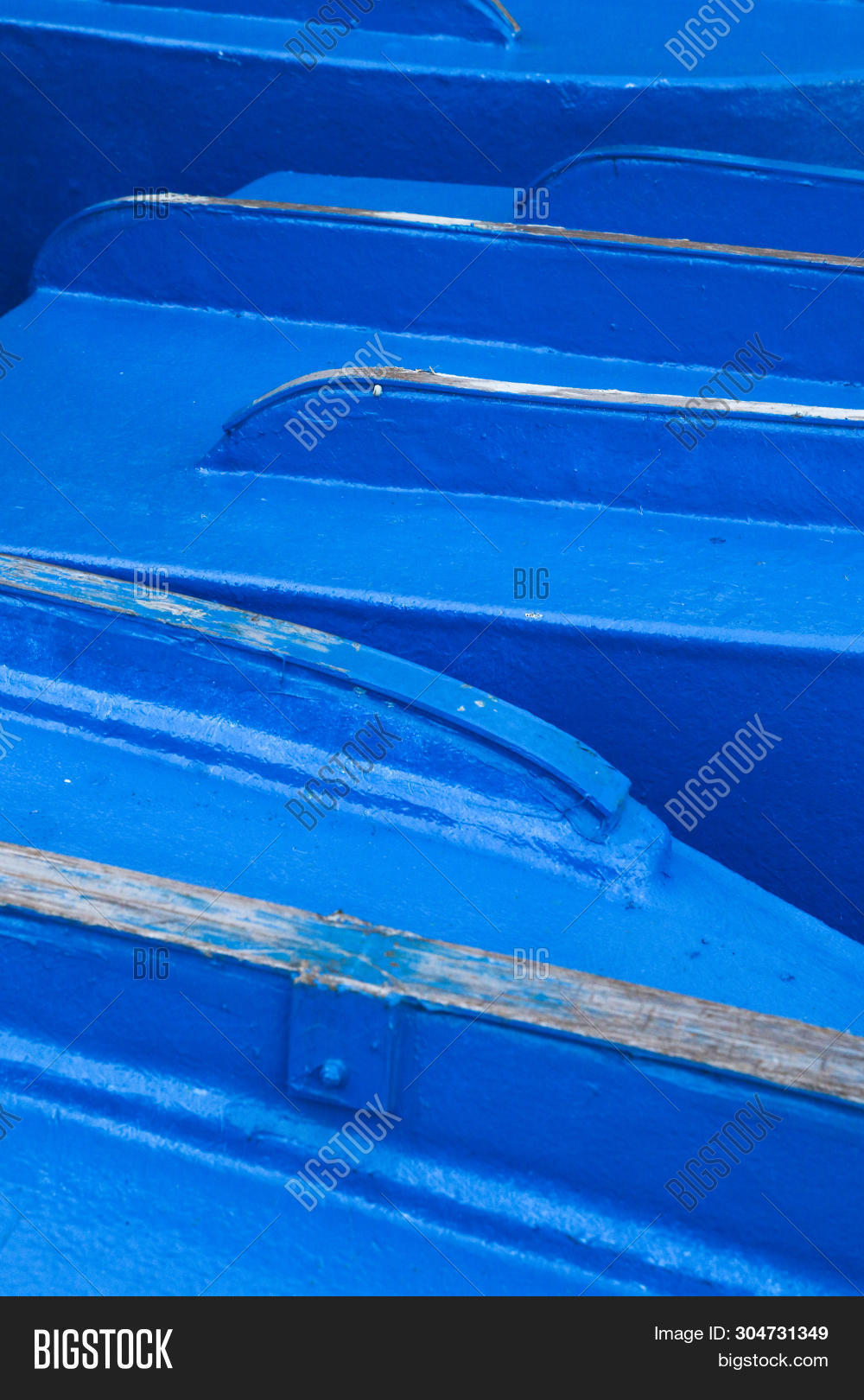 Blue Wooden Boats Image & Photo (Free Trial) | Bigstock