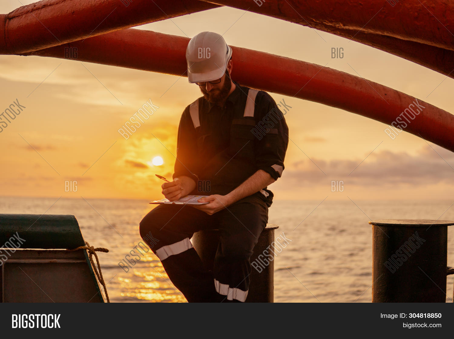 Deck Officer On Deck Image & Photo (Free Trial) | Bigstock