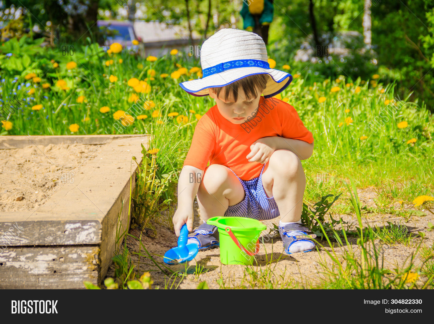 Boy Bucket Shovel Image & Photo (Free Trial) | Bigstock
