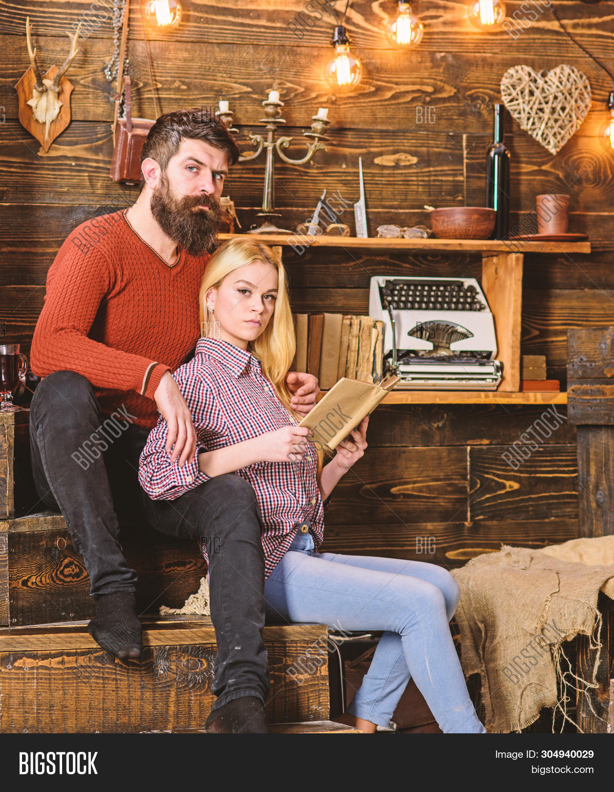 Couple Love Reading Image & Photo (Free Trial) | Bigstock