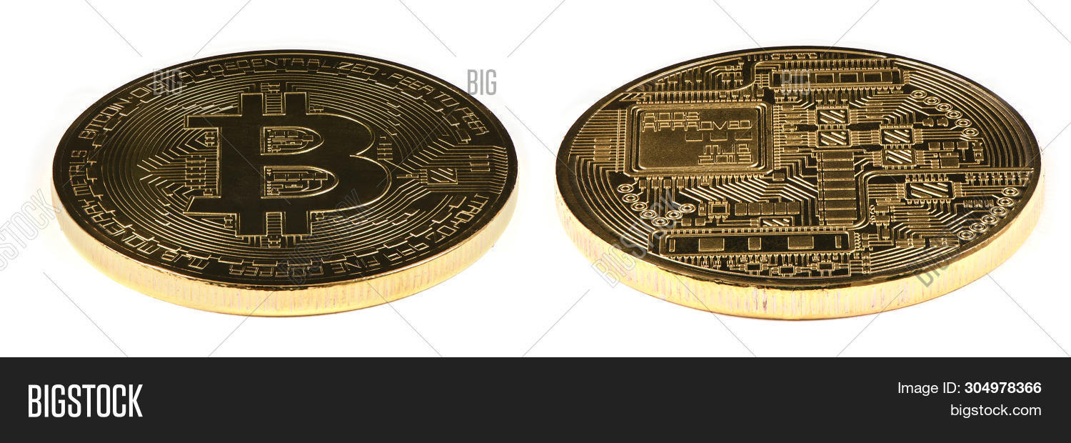 Golden Bitcoin Image & Photo (Free Trial) | Bigstock