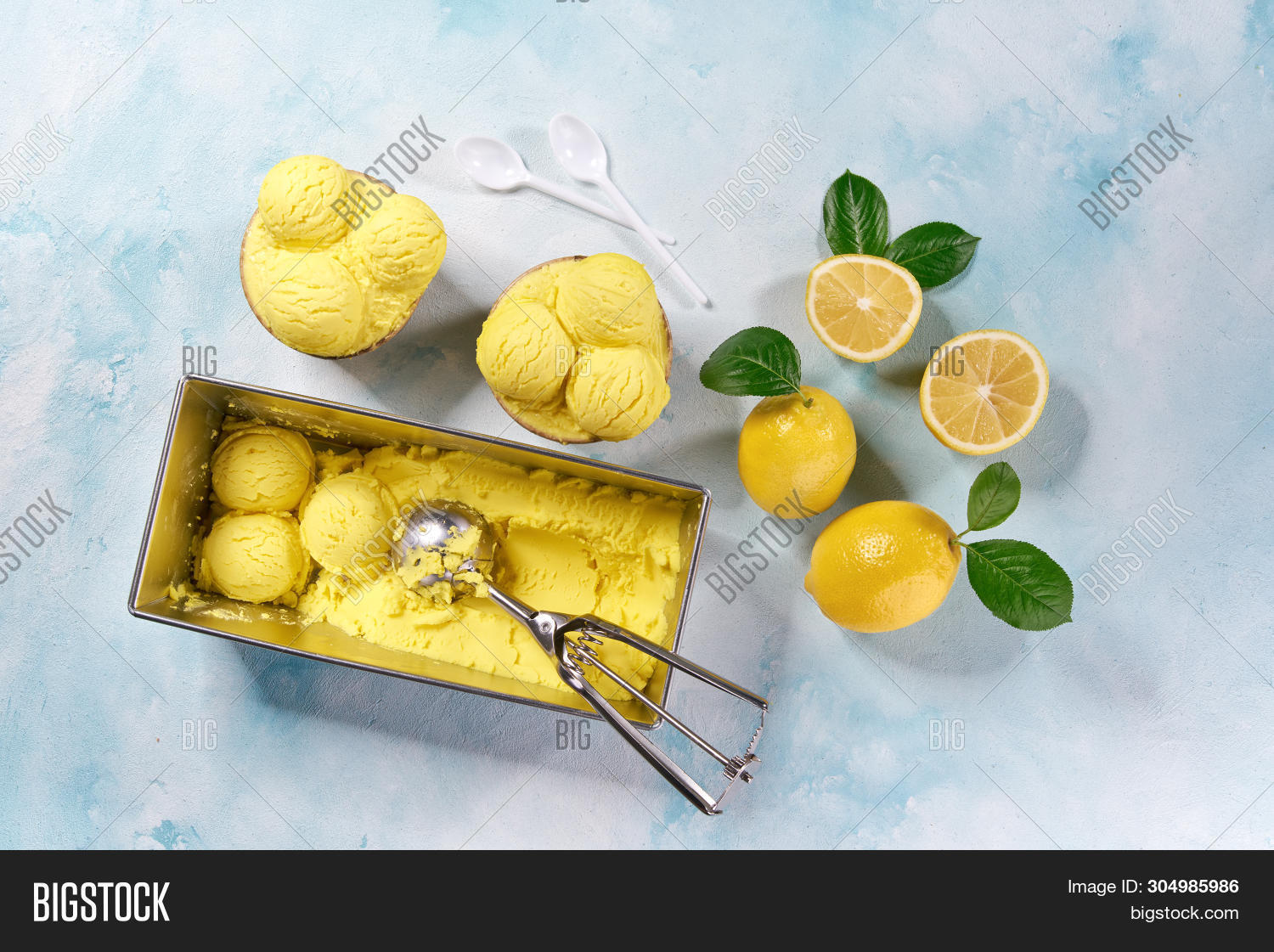Spoon Ice Cream Takes Image & Photo (Free Trial) | Bigstock