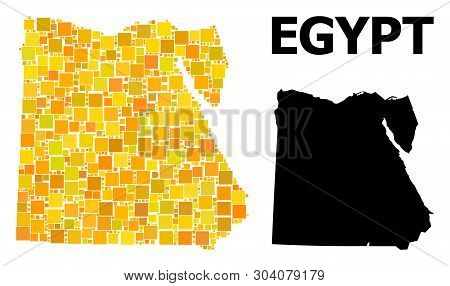 Gold Square Mosaic Vector & Photo (Free Trial) | Bigstock
