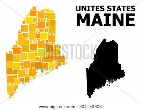 Gold Square Mosaic Vector & Photo (Free Trial) | Bigstock