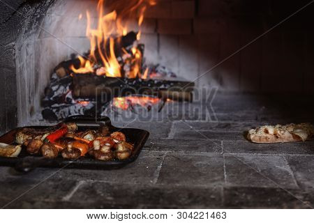 Grill Pan Food Calzone Image & Photo (Free Trial) | Bigstock