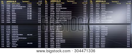 Boarding Time Monitor Image & Photo (Free Trial) | Bigstock