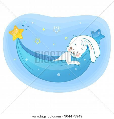 Baby Rabbit Sleeping Vector & Photo (Free Trial) | Bigstock