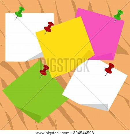 Sticky Note Pin Clip Vector & Photo (Free Trial) | Bigstock