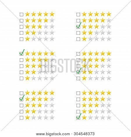 Rating Stars Set. Vector & Photo (Free Trial) | Bigstock