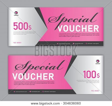 Gift Voucher Template Vector & Photo (Free Trial) | Bigstock
