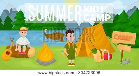 Summer Kids Camp Vector & Photo (Free Trial) | Bigstock