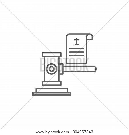 Justice Court Outline Vector & Photo (Free Trial) | Bigstock