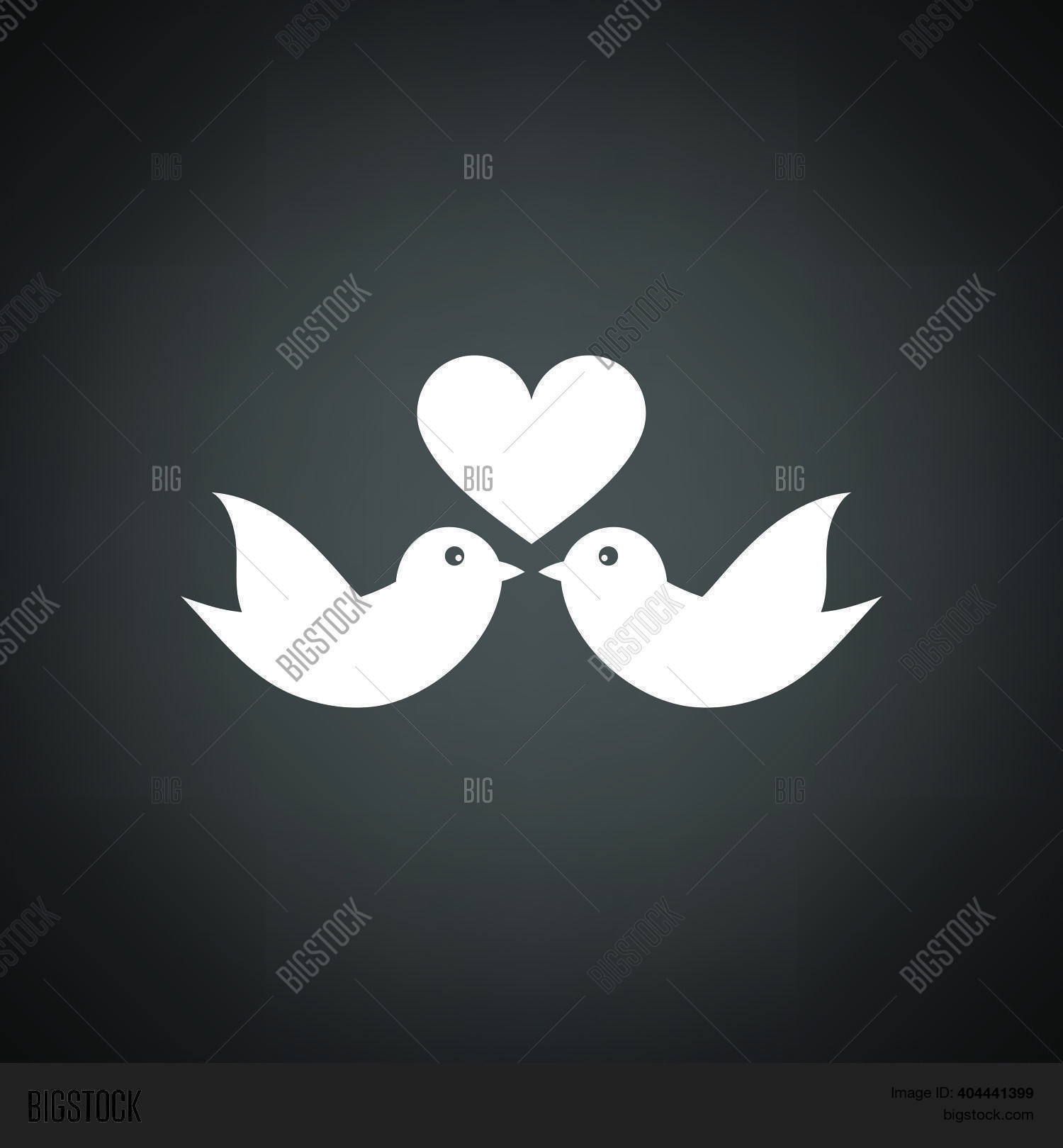 Dove Heart Icon. Vector & Photo (Free Trial) | Bigstock