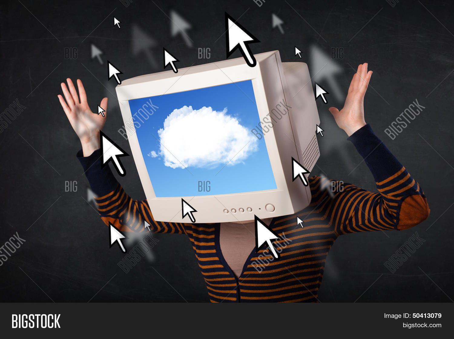 Woman Monitor Screen Image & Photo (Free Trial) | Bigstock