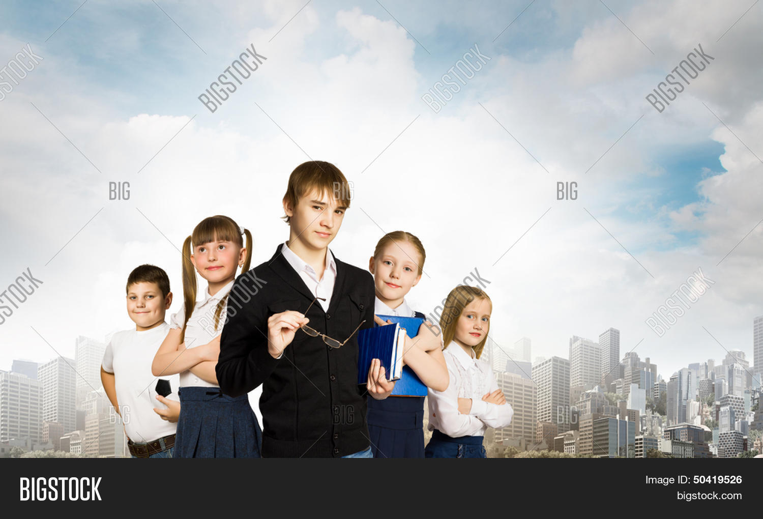 Group Pupils Holding Image & Photo (Free Trial) | Bigstock