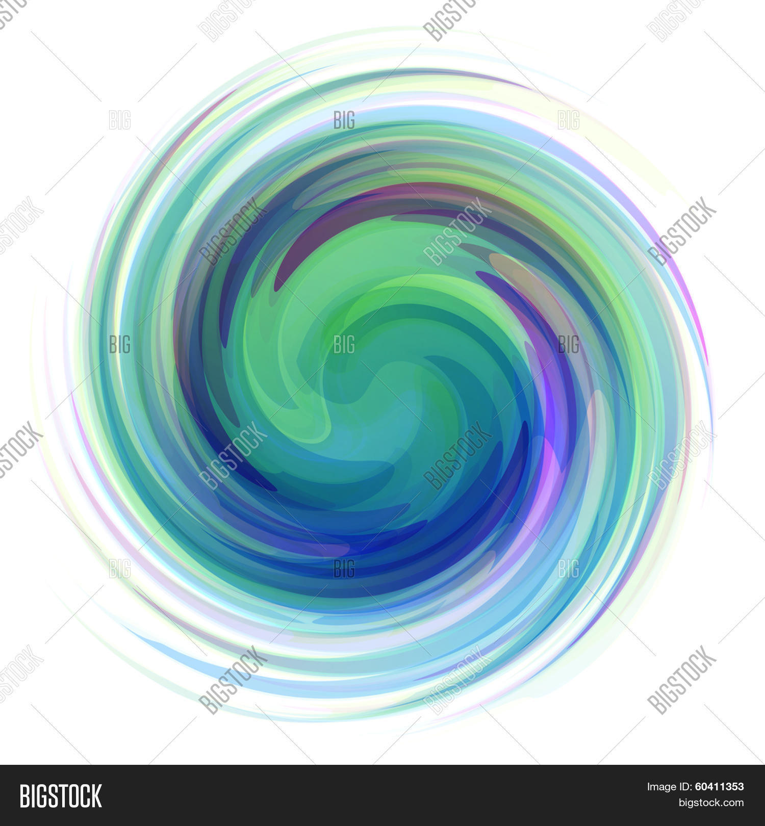 Abstract Colorful Swirl Vector