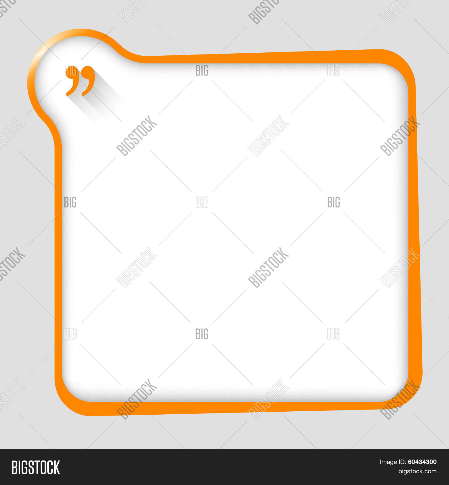 Orange Text Box Any Vector & Photo (Free Trial) | Bigstock