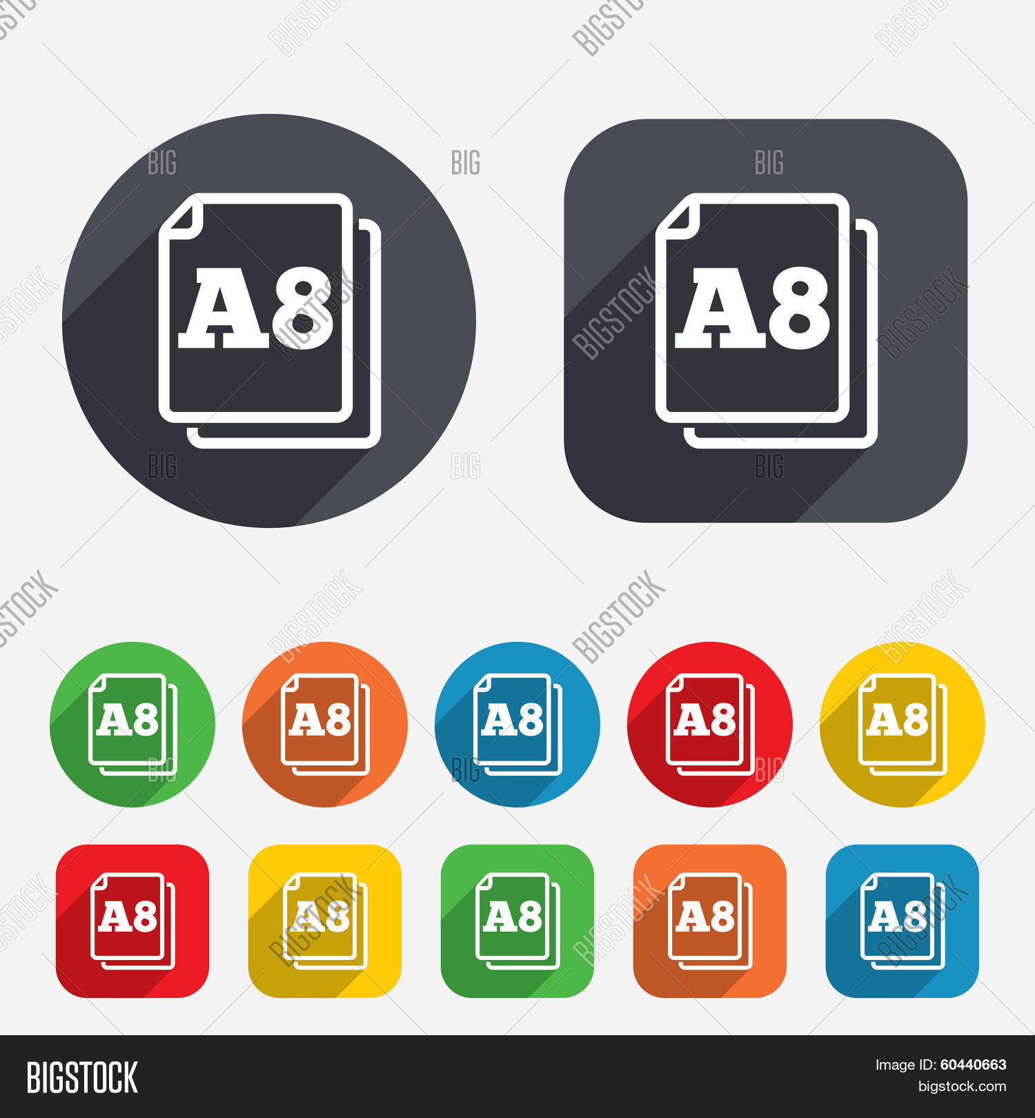 Paper Size A8 Vector & Photo (Free Trial) | Bigstock