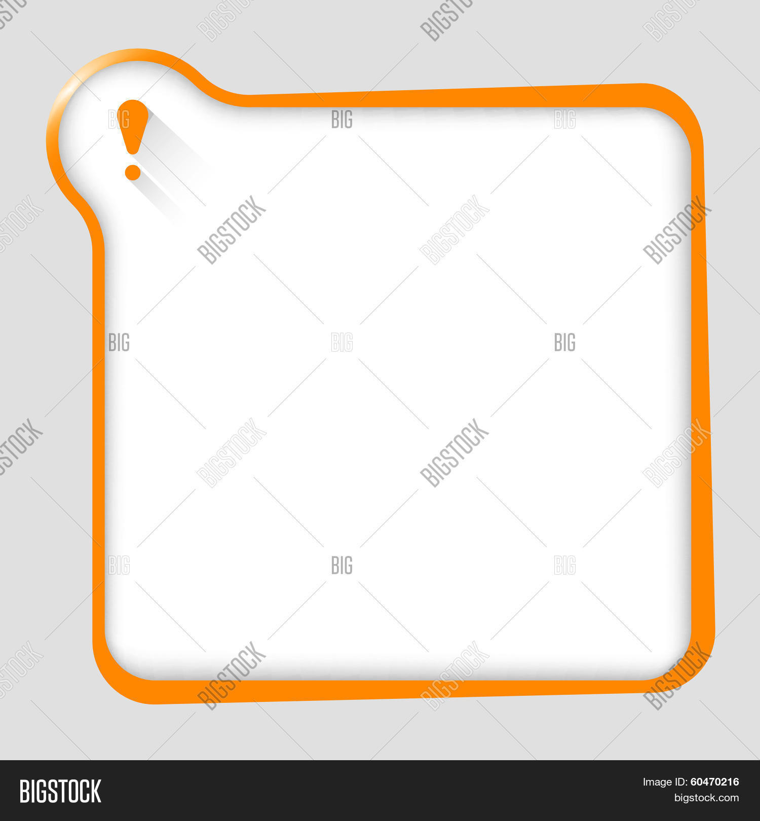 Orange Text Box Any Vector & Photo (Free Trial) | Bigstock