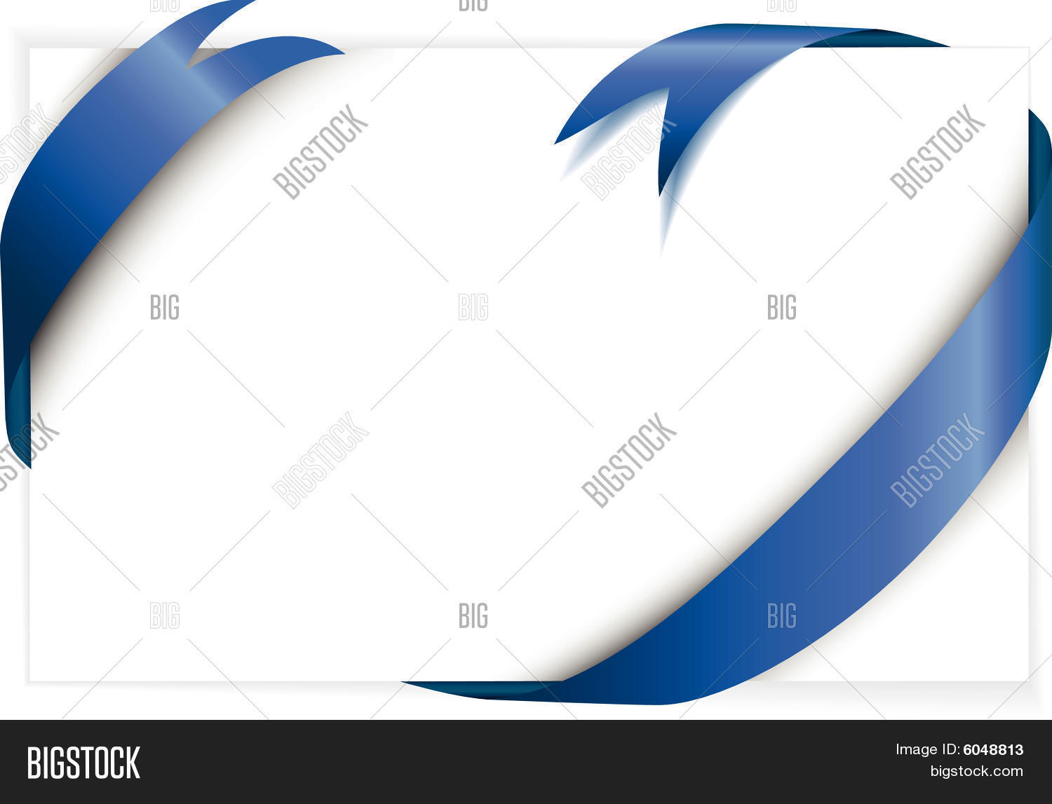 Blue Ribbon Around Vector & Photo (Free Trial) | Bigstock