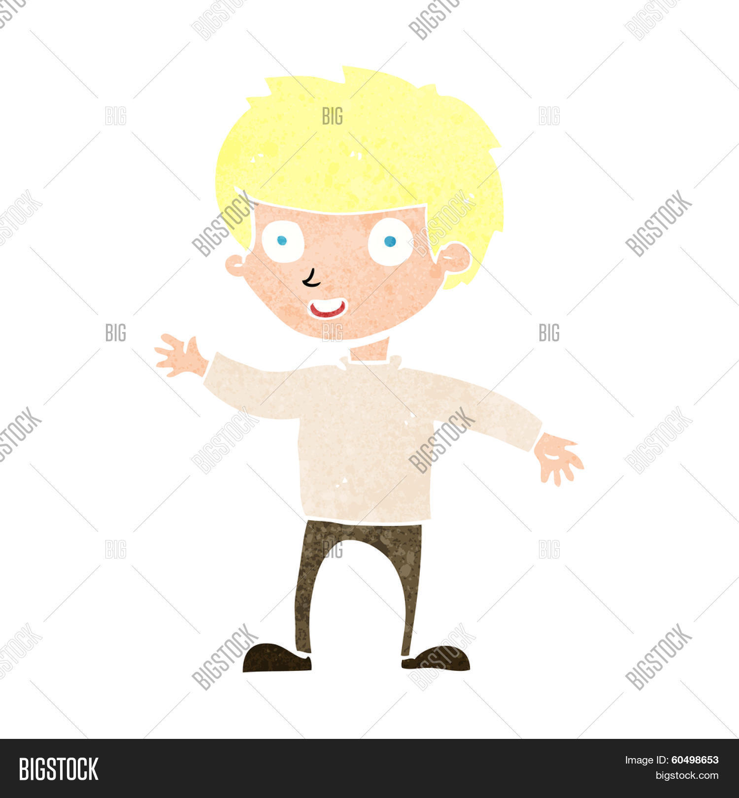 Cartoon Happy Boy Vector & Photo (Free Trial) | Bigstock