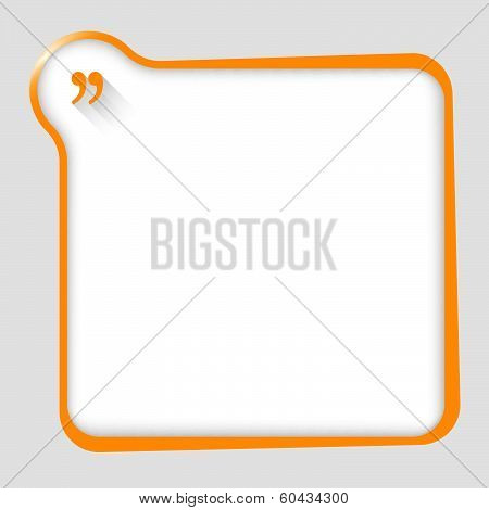 Orange Text Box Any Vector & Photo (Free Trial) | Bigstock
