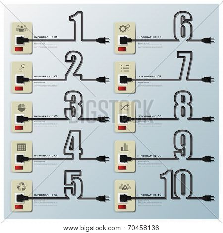 Number Electric Wire Vector & Photo (Free Trial) | Bigstock