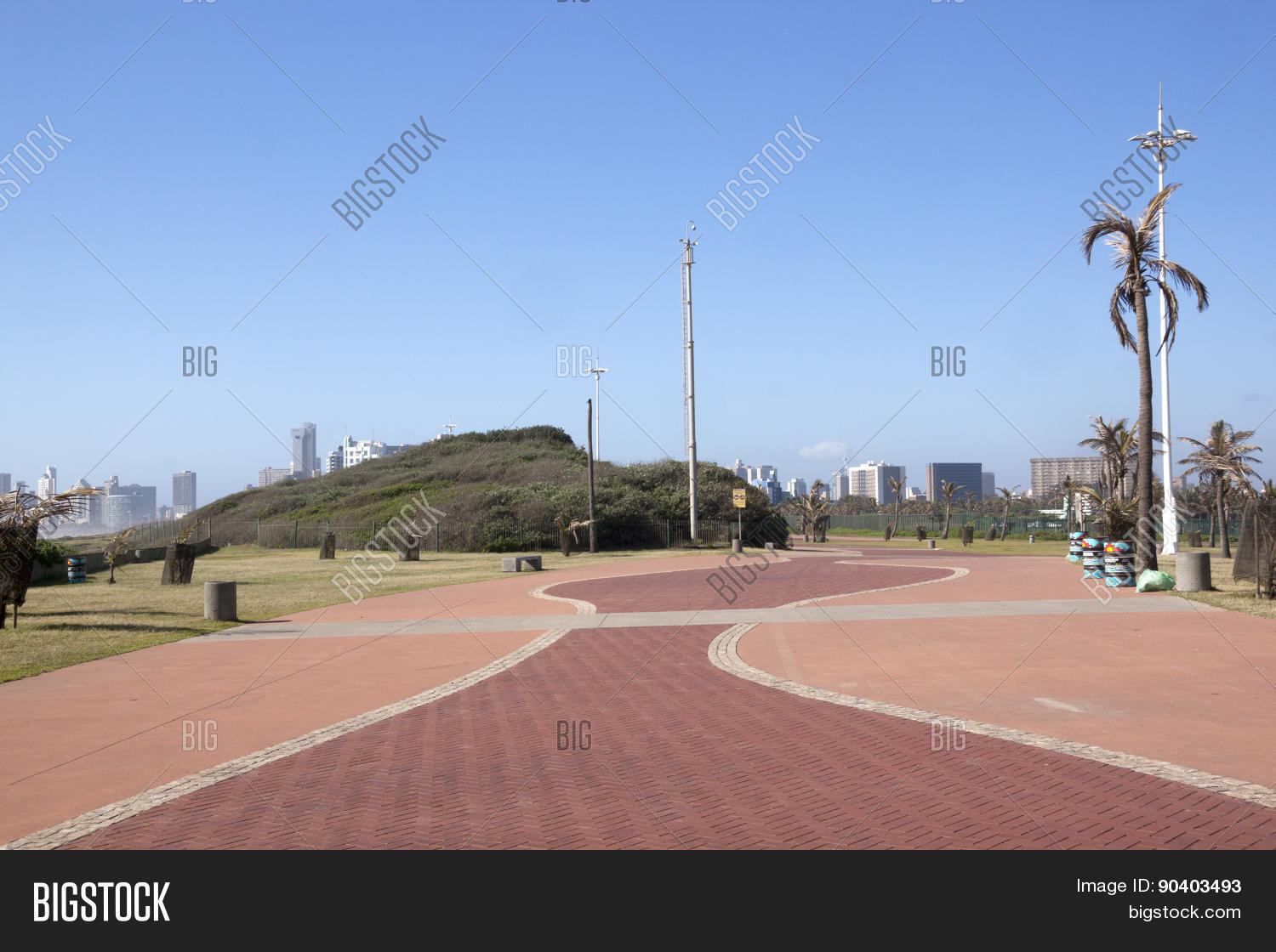 Brick Paved Walkway On Image & Photo (Free Trial) | Bigstock
