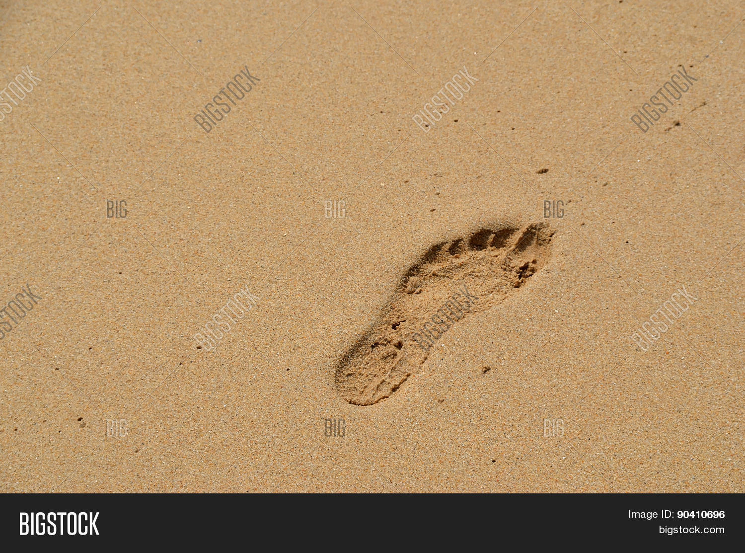 Girl Footprint Sand On Image & Photo (Free Trial) | Bigstock