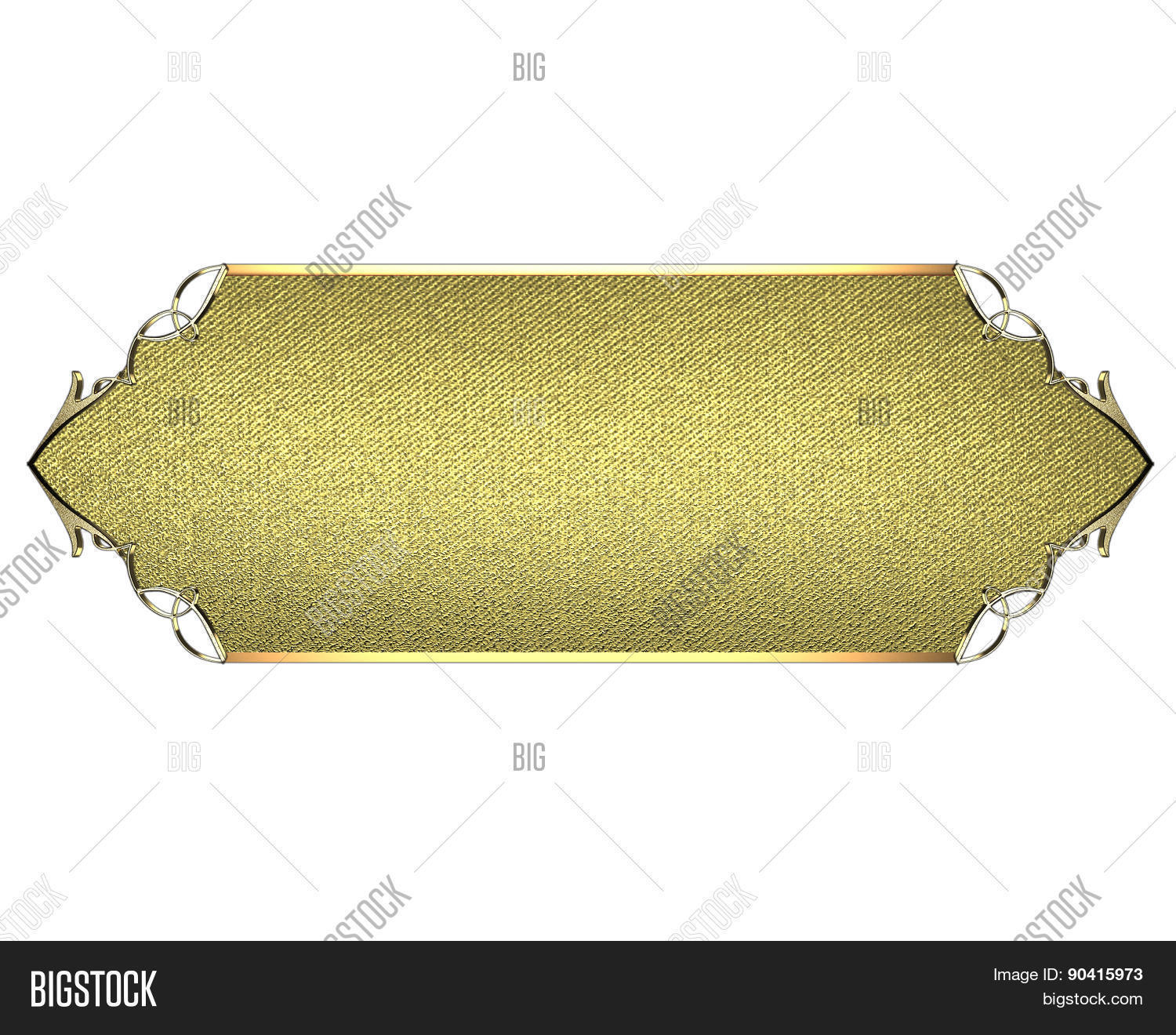 Gold Sign Golden Frame Image & Photo (Free Trial) | Bigstock