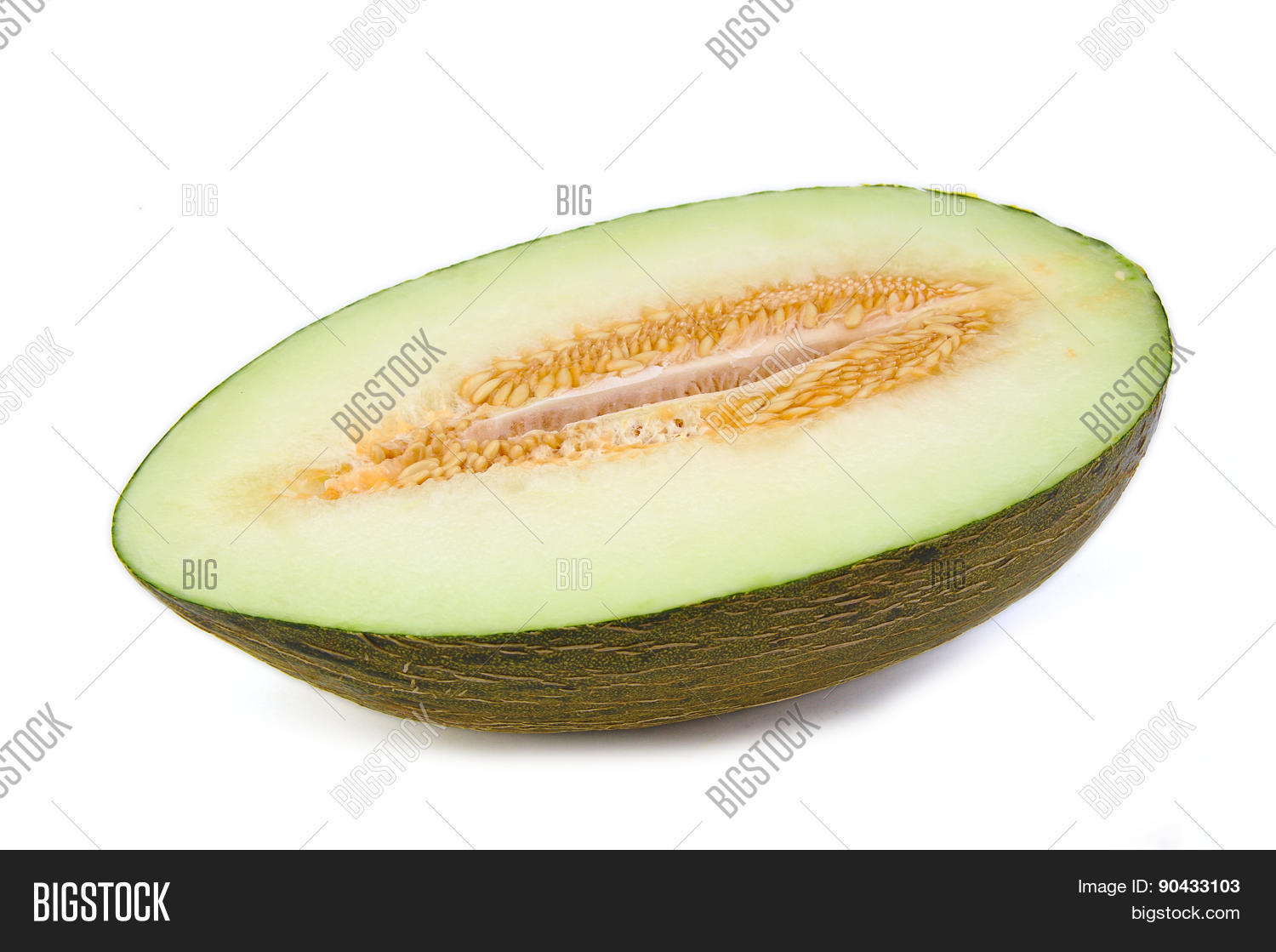 Half Melon Isolated On Image & Photo (Free Trial) | Bigstock