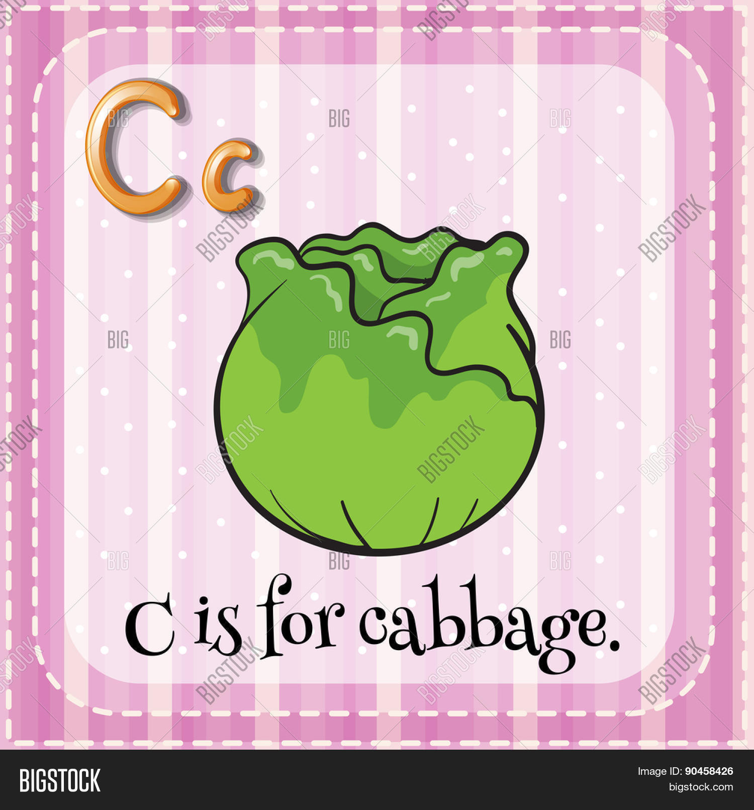 Flashcard Letter C Vector & Photo (Free Trial) | Bigstock