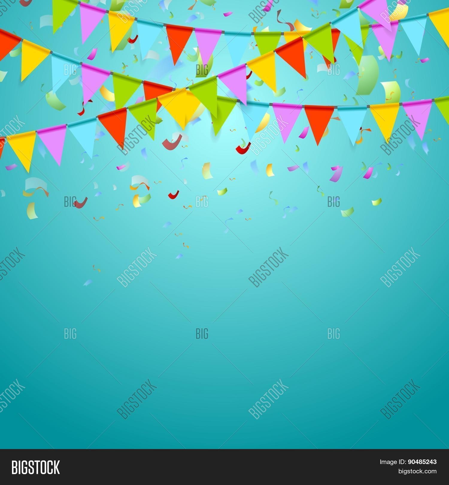 Party Flags Colorful Vector & Photo (Free Trial) | Bigstock