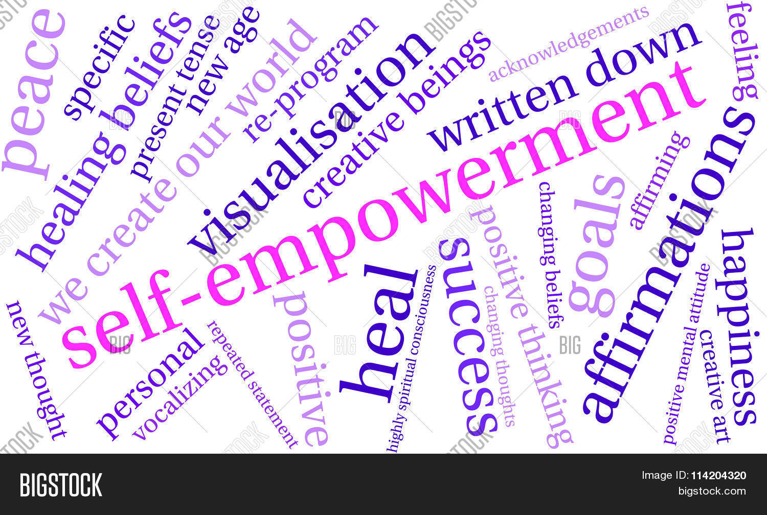 Self Empowerment Word Vector & Photo (Free Trial) | Bigstock