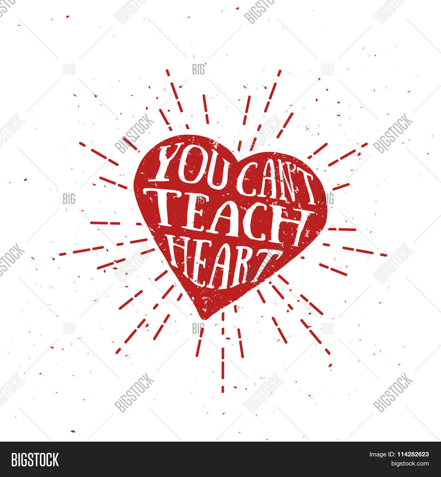 You Can't Teach Heart Vector & Photo (Free Trial) | Bigstock
