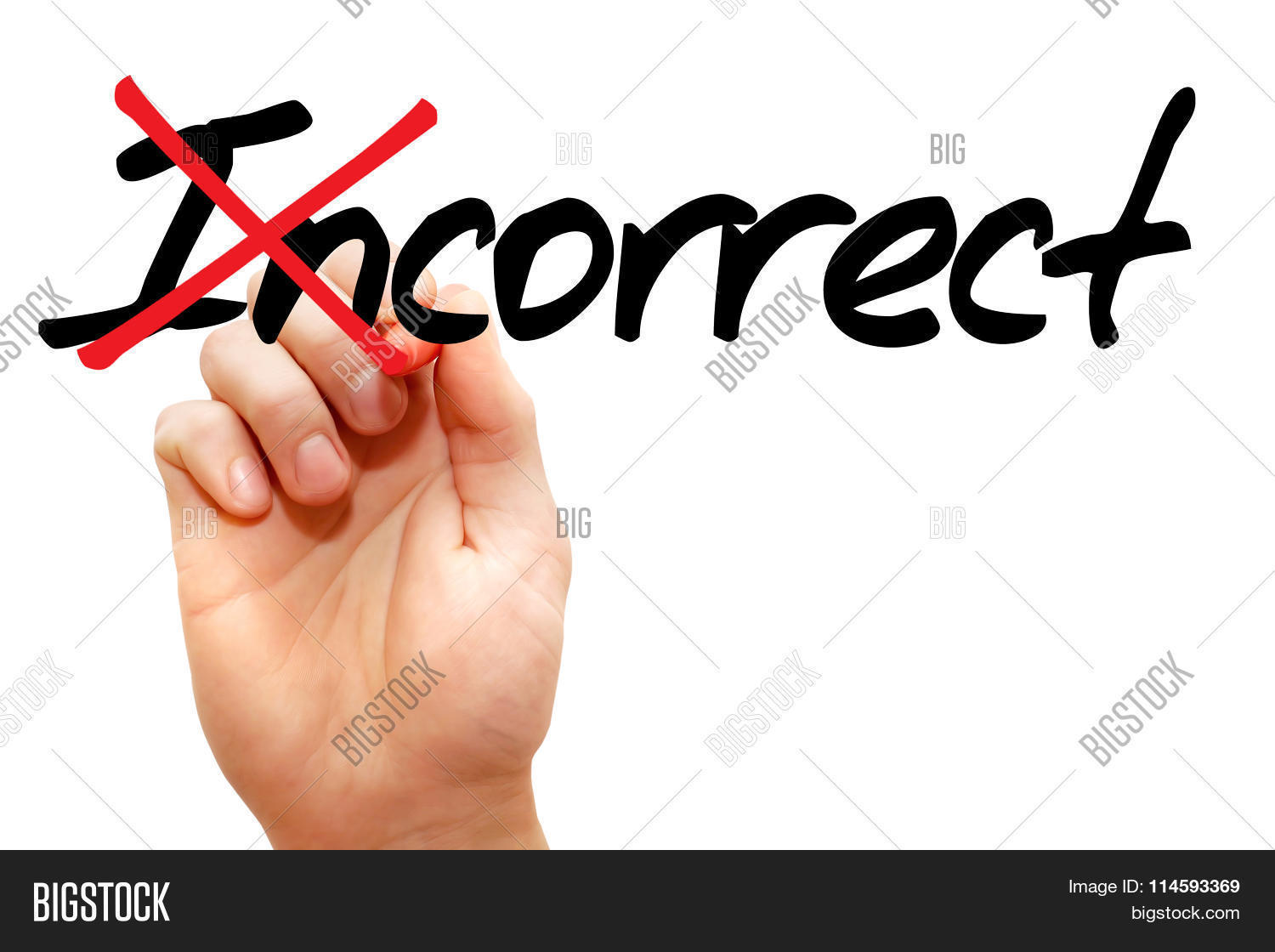 Turning Word Incorrect Image & Photo (Free Trial) | Bigstock