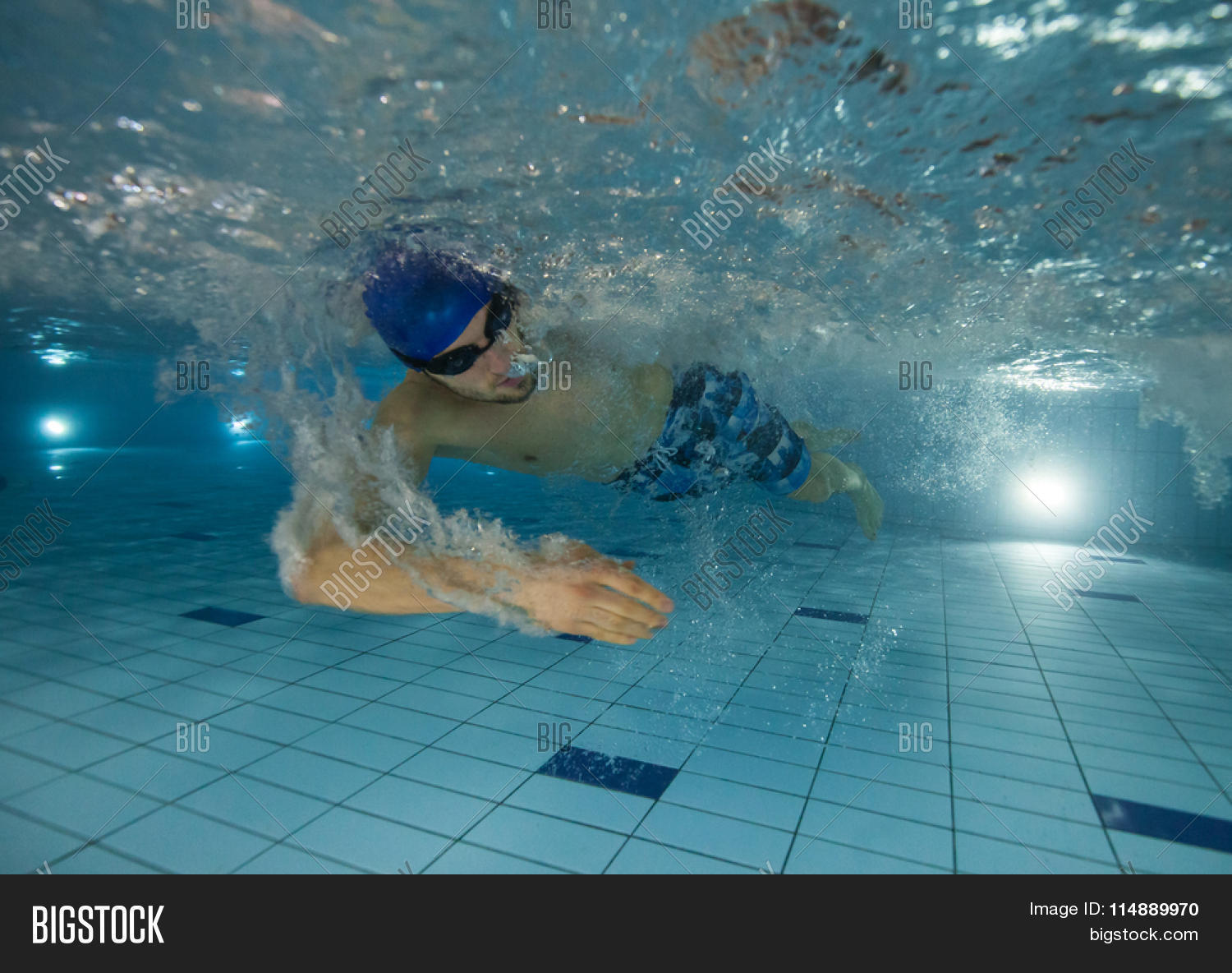 Male Swimmer Swimming Image And Photo Free Trial Bigstock