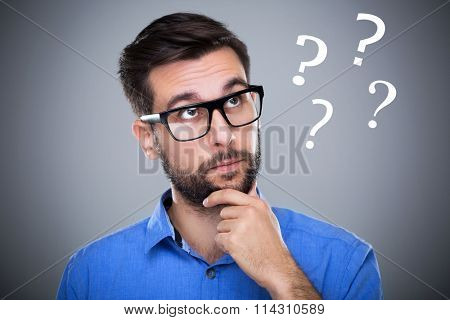Man Thinking Question Image & Photo (Free Trial) | Bigstock