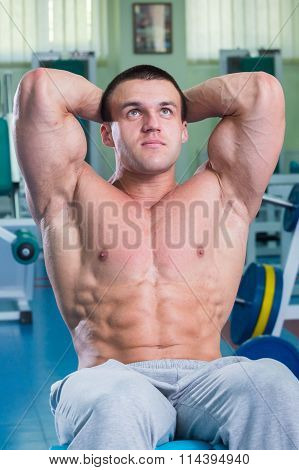 Muscular Man Gym. Work Image & Photo (Free Trial) | Bigstock