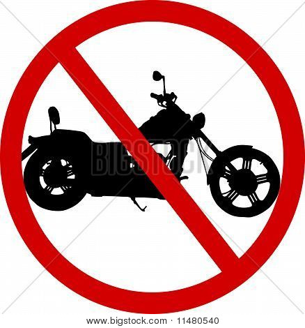 No Motorcycle Sign Vector & Photo (Free Trial) | Bigstock