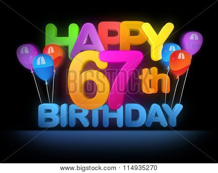 Happy 67th Birthday Images, Illustrations & Vectors (Free) - Bigstock
