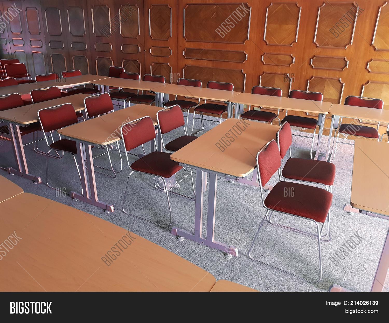Classroom Chairs Red Image & Photo (Free Trial) | Bigstock