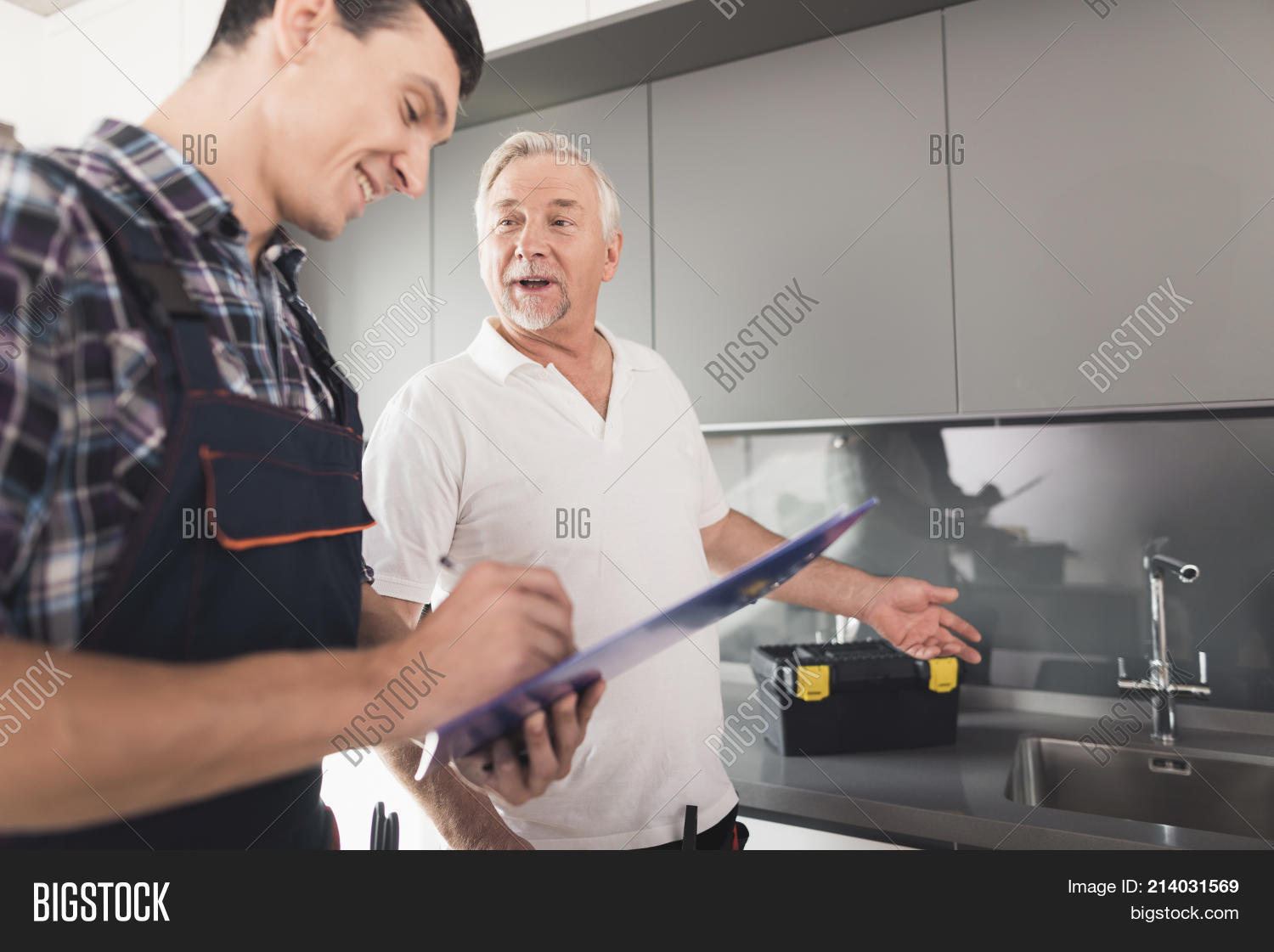 Two Men Plumbers Image & Photo (Free Trial) | Bigstock