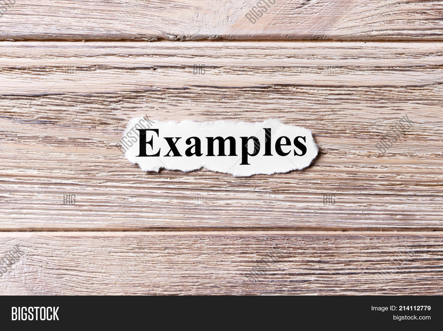 Examples Word On Paper Image & Photo (Free Trial) | Bigstock