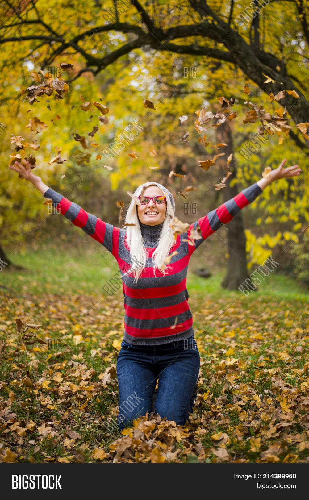 Young Woman Fall Image & Photo (Free Trial) | Bigstock