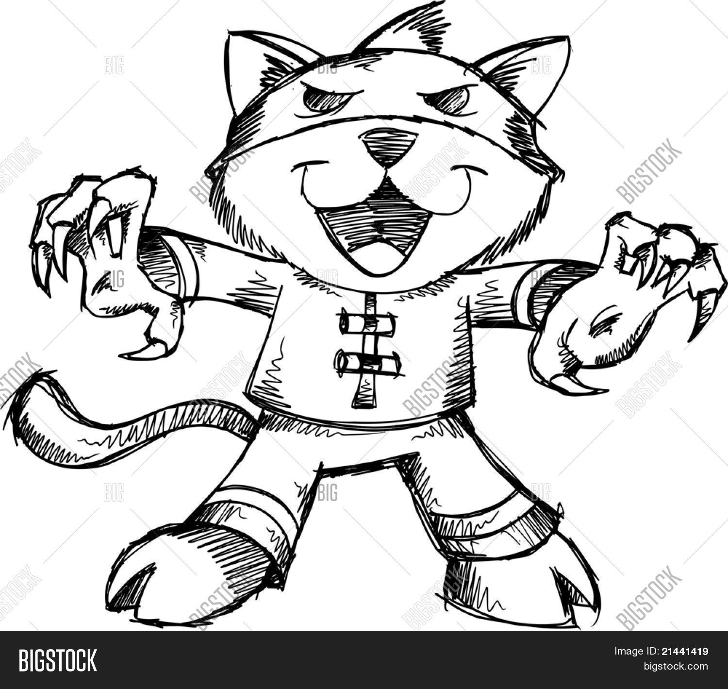 Sketchy Doodle Bandit Vector & Photo (Free Trial) | Bigstock