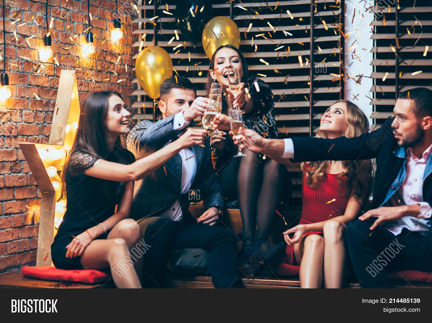 Cheers! Group Friends Image & Photo (Free Trial) | Bigstock