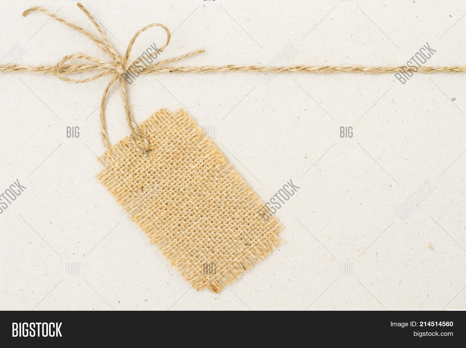 Burlap Cloth Label Tag Image & Photo (Free Trial) | Bigstock
